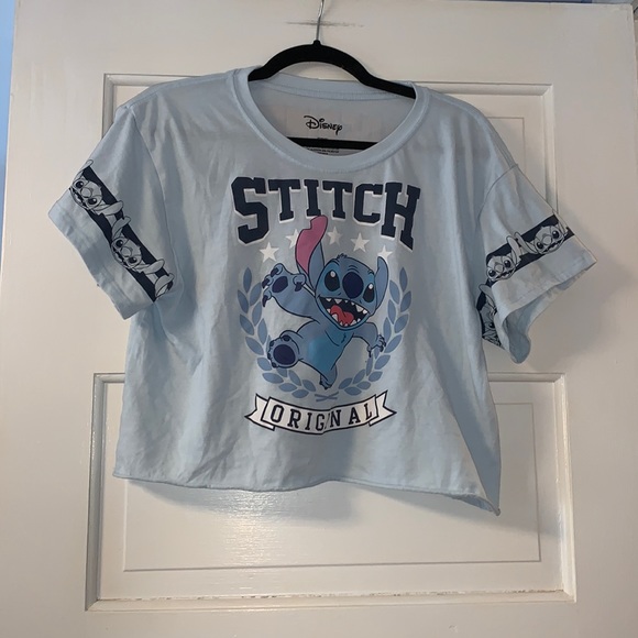 Disney | Tops | Xxl Disney Stitch Crop Top | Poshmark